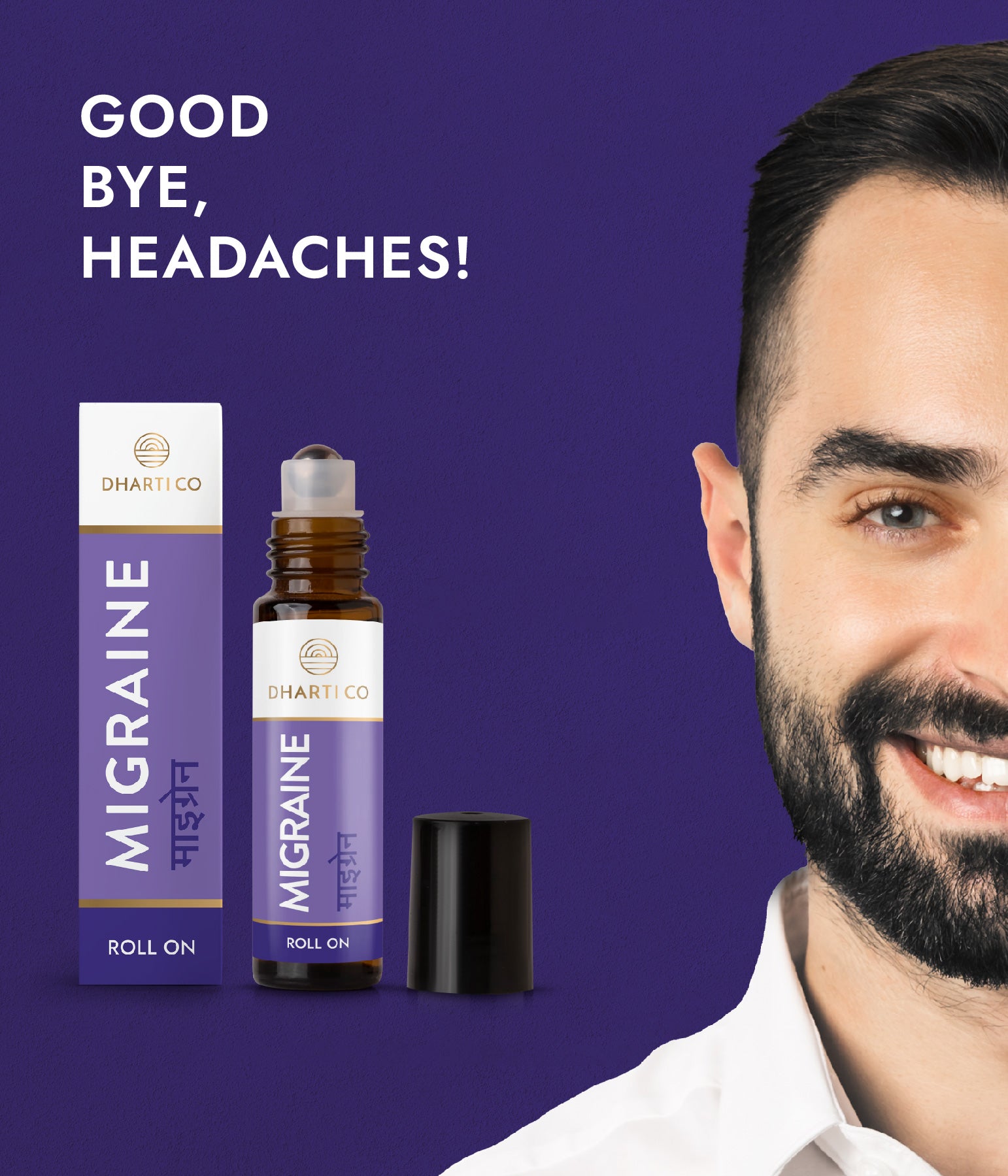 Migraine Roll On - Relieves Headaches & Induces Sleep – Dharti Co